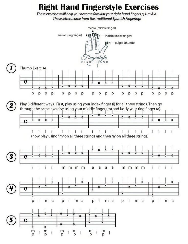 Mastering Fingerstyle Techniques: Travis Picking, Classical Fingerstyle ...